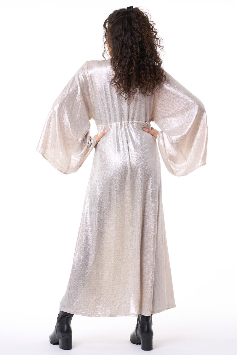 Champagne Shimmer Gemini Robe – Tamo Design